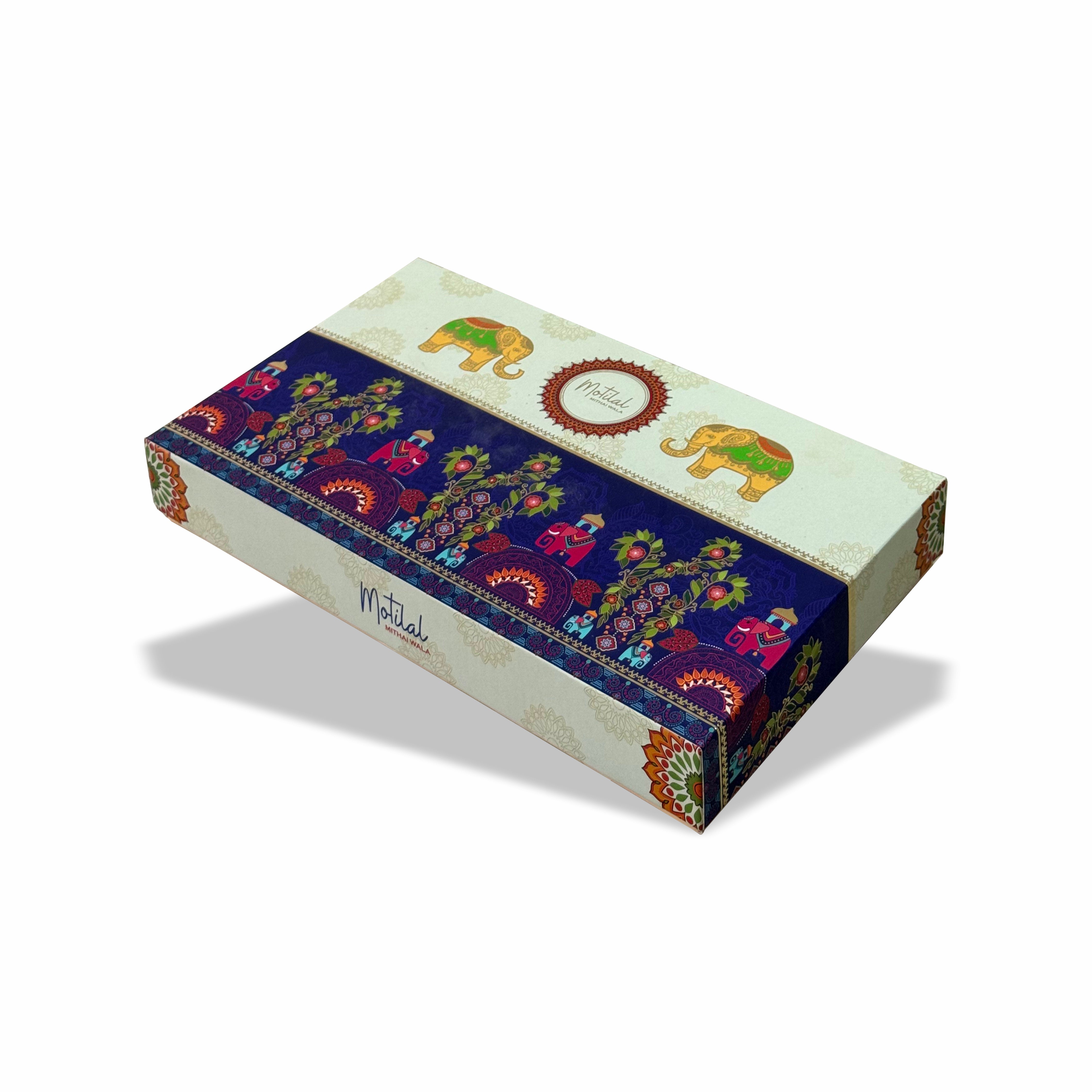 Gold Foil 1 Kg Rigid Mithai Box Design 009– impressioncart