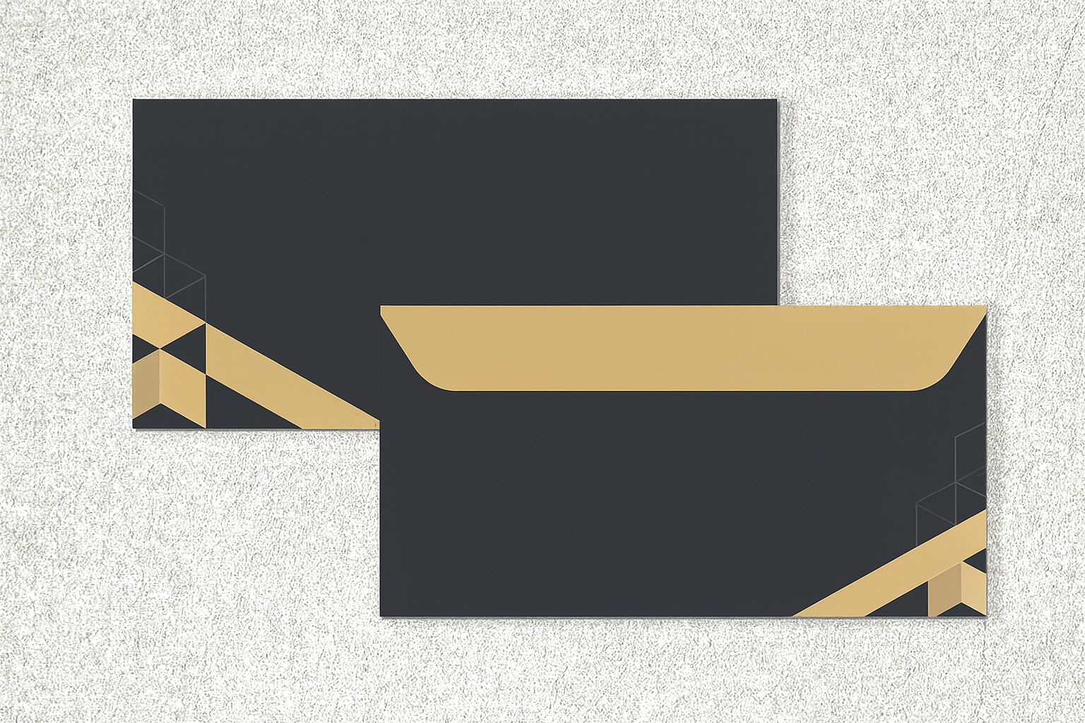Goldline Charcoal Envelope Collection– impressioncart