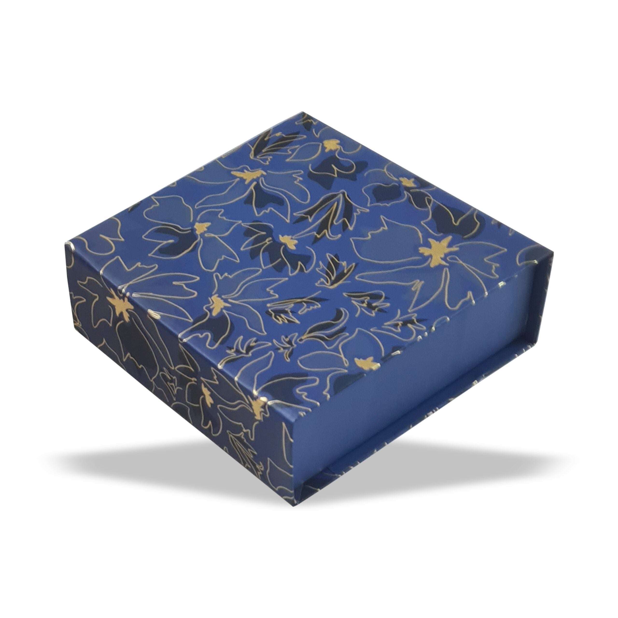Golden Leaf Magnetic Rigid Hamper Box (6x6x2 inch)– impressioncart