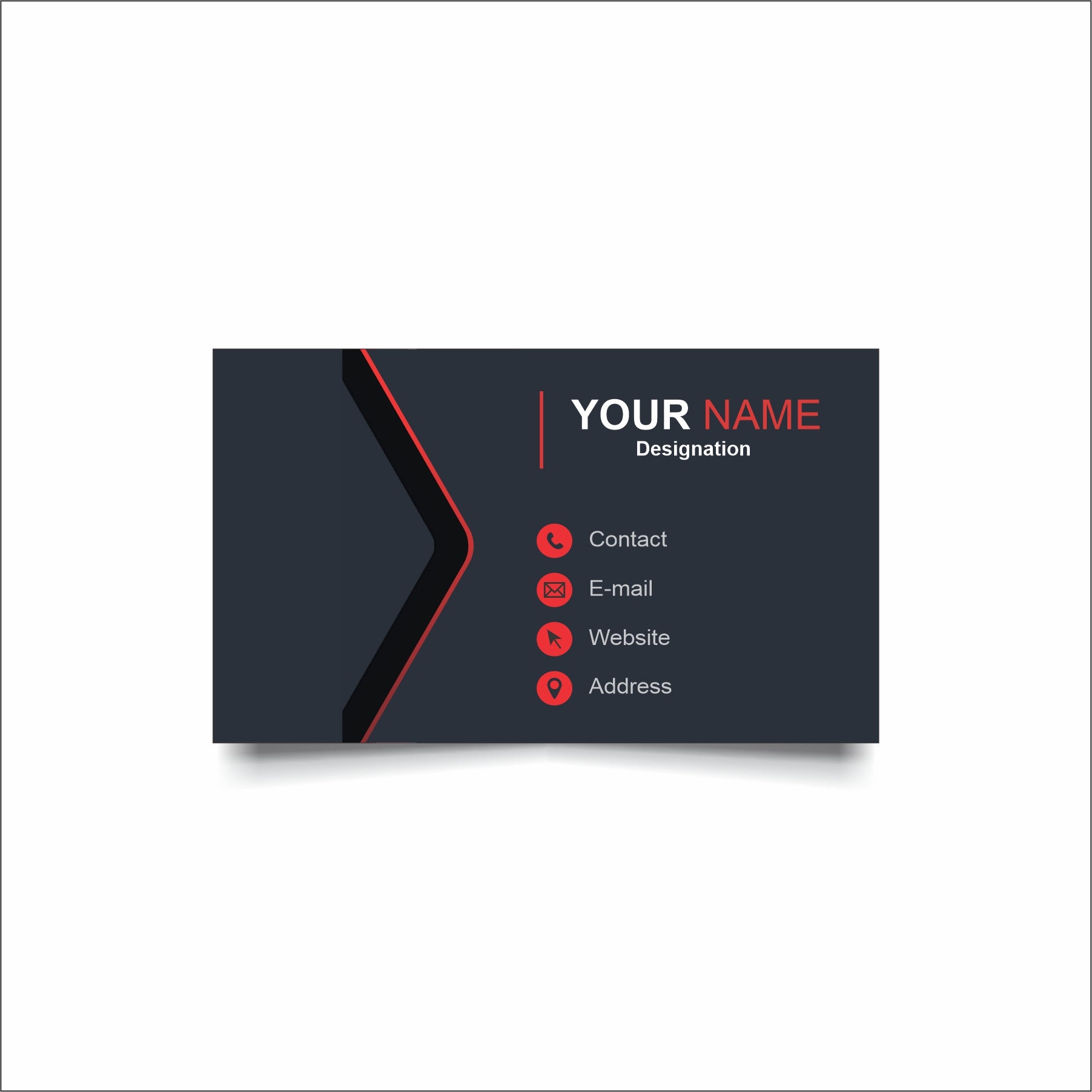 Visiting Card design 008– impressioncart