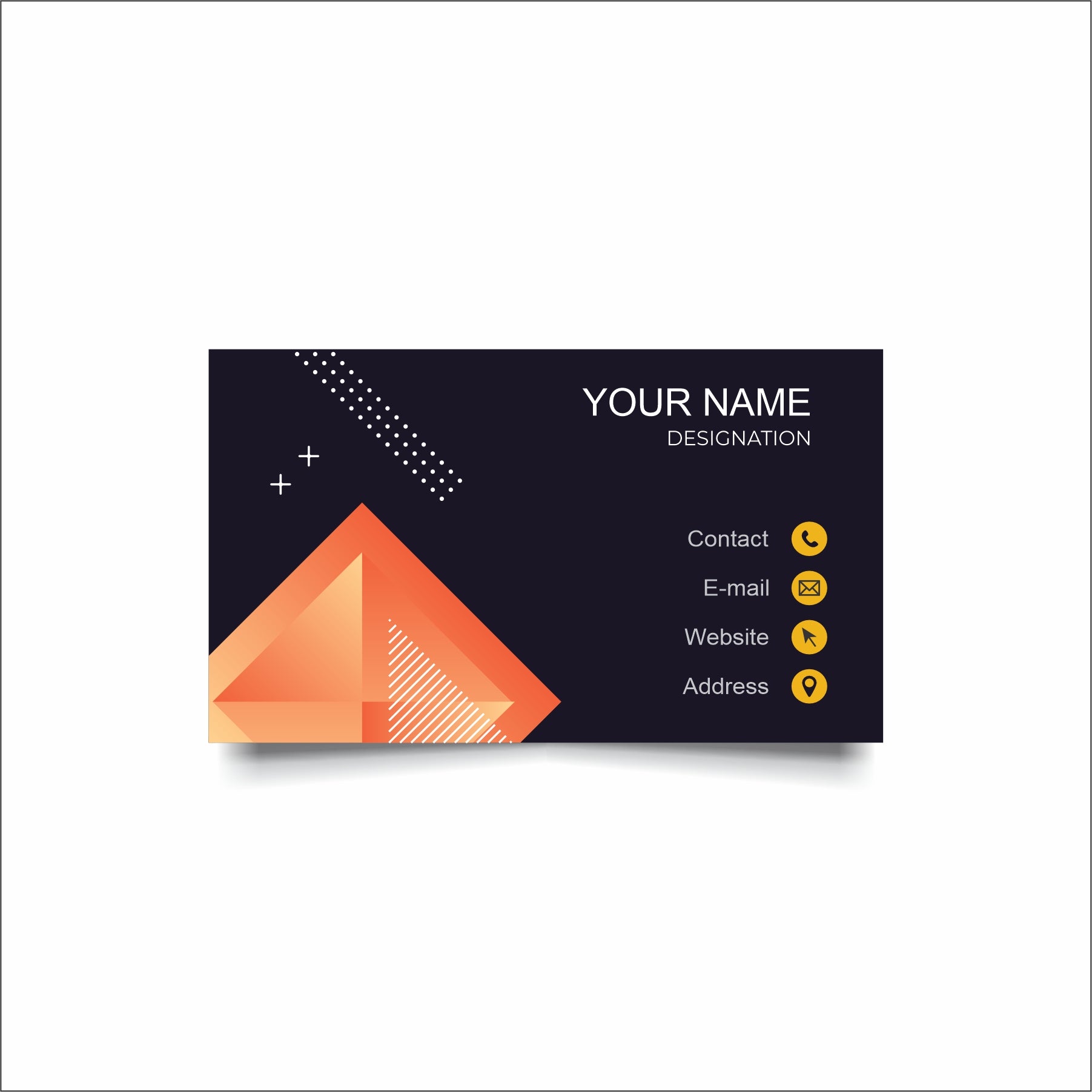 Visiting Card design 015– impressioncart