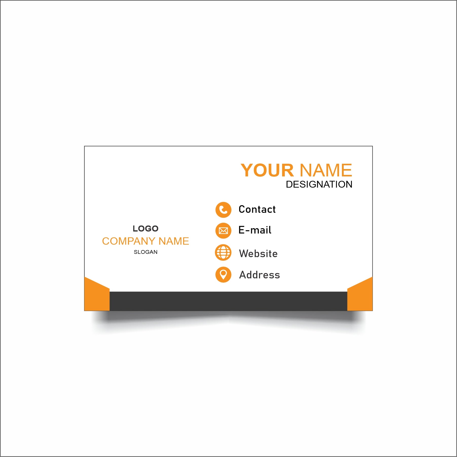 Visiting Card design 016– impressioncart