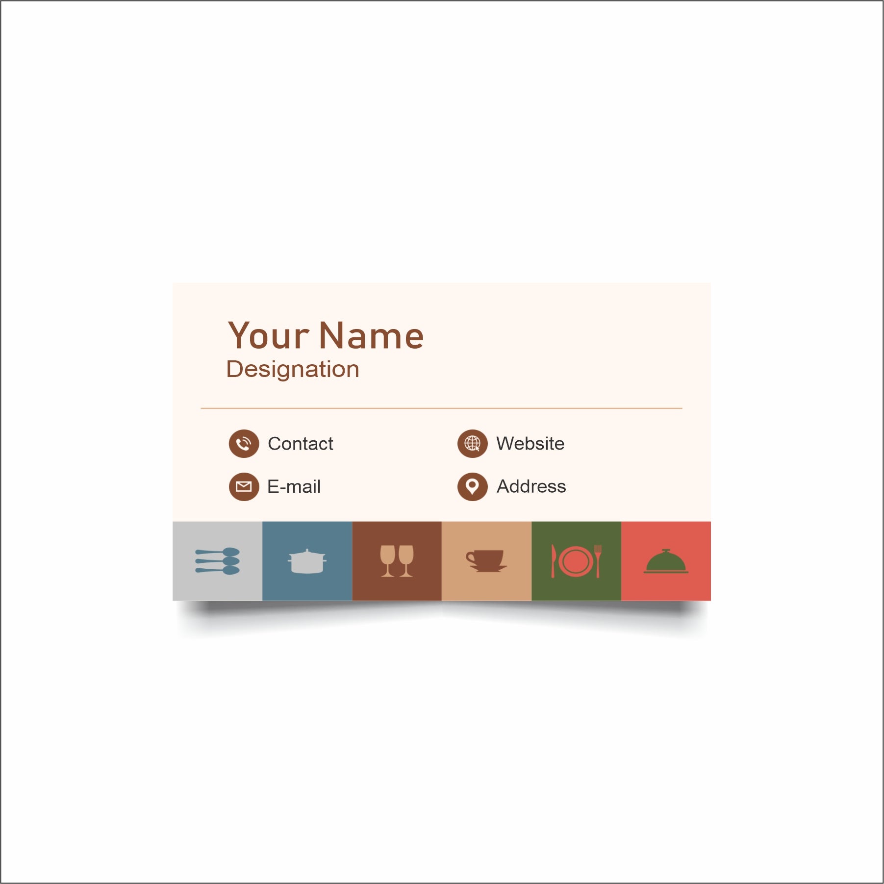 Visiting Card design 055– impressioncart