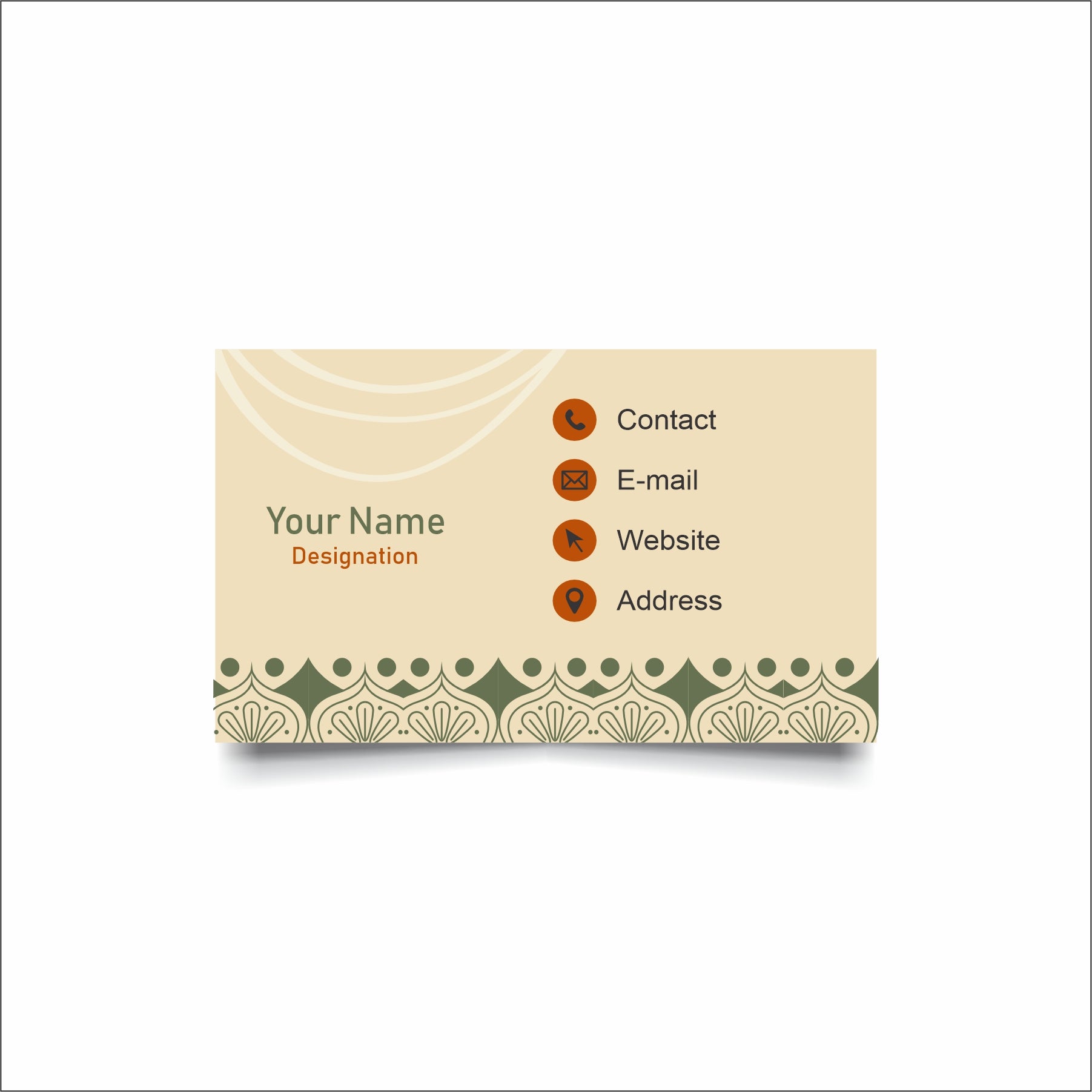 Visiting Card design 062– impressioncart