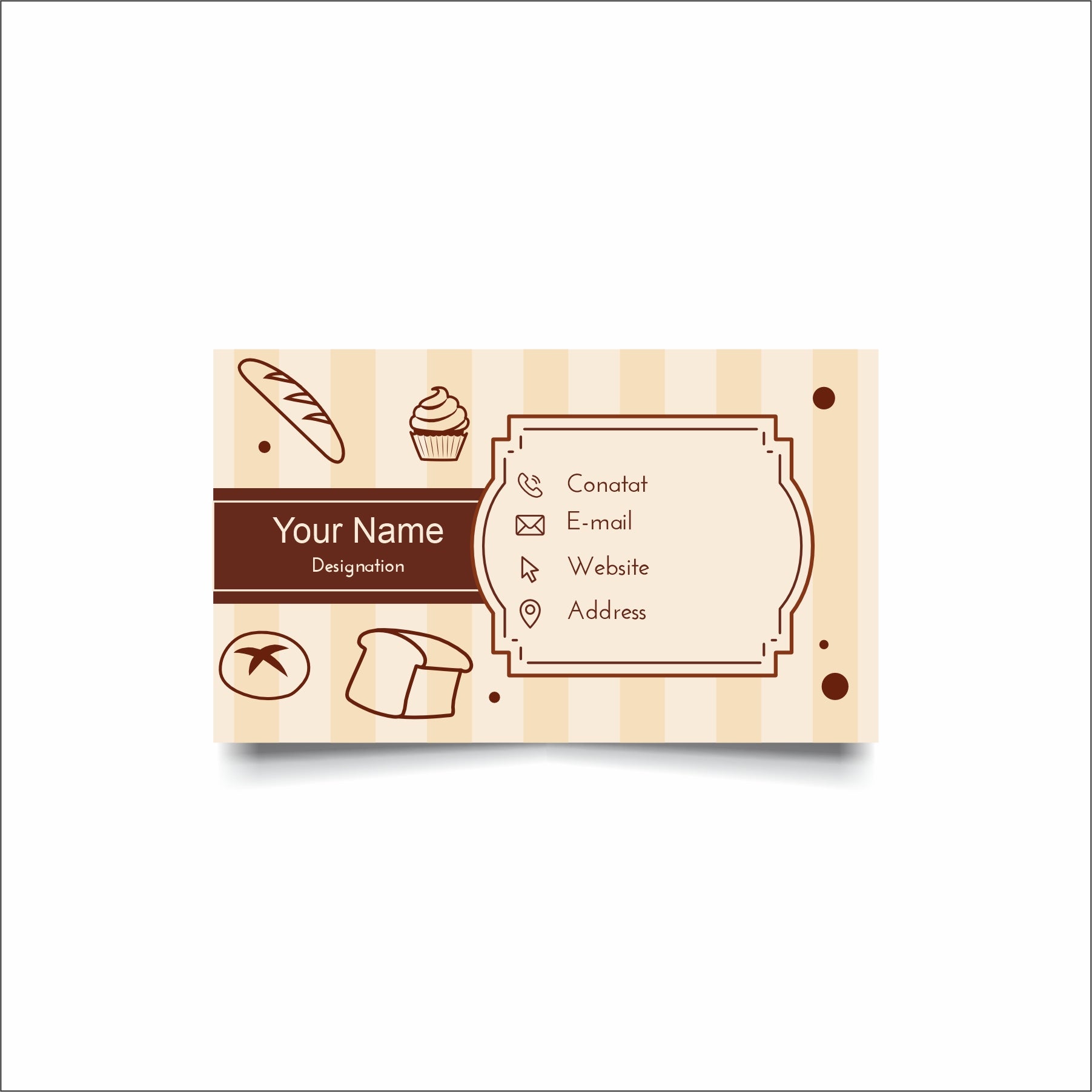 Visiting Card design 063– impressioncart