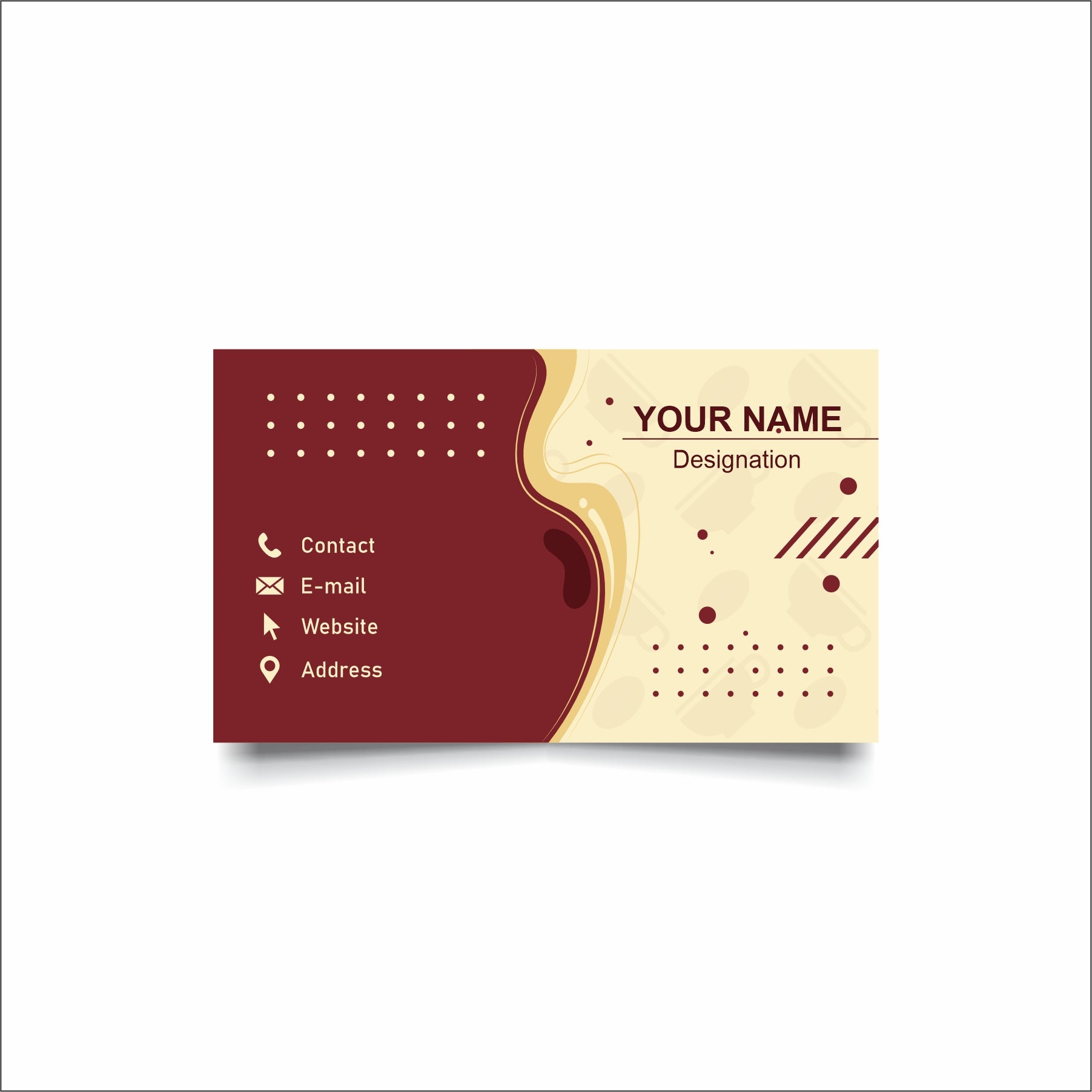 Visiting Card design 064– impressioncart