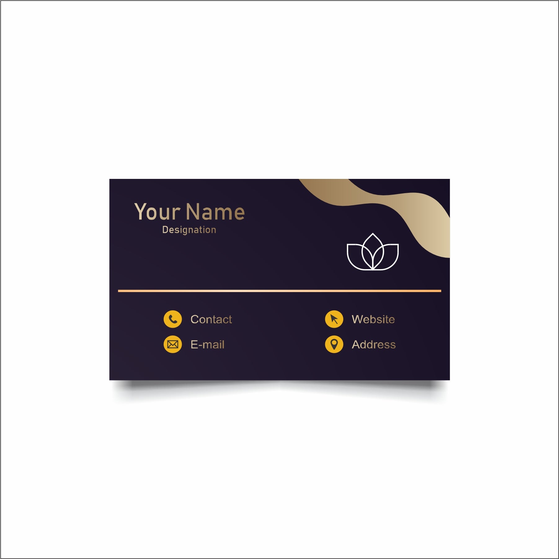 Visiting Card design 076– impressioncart