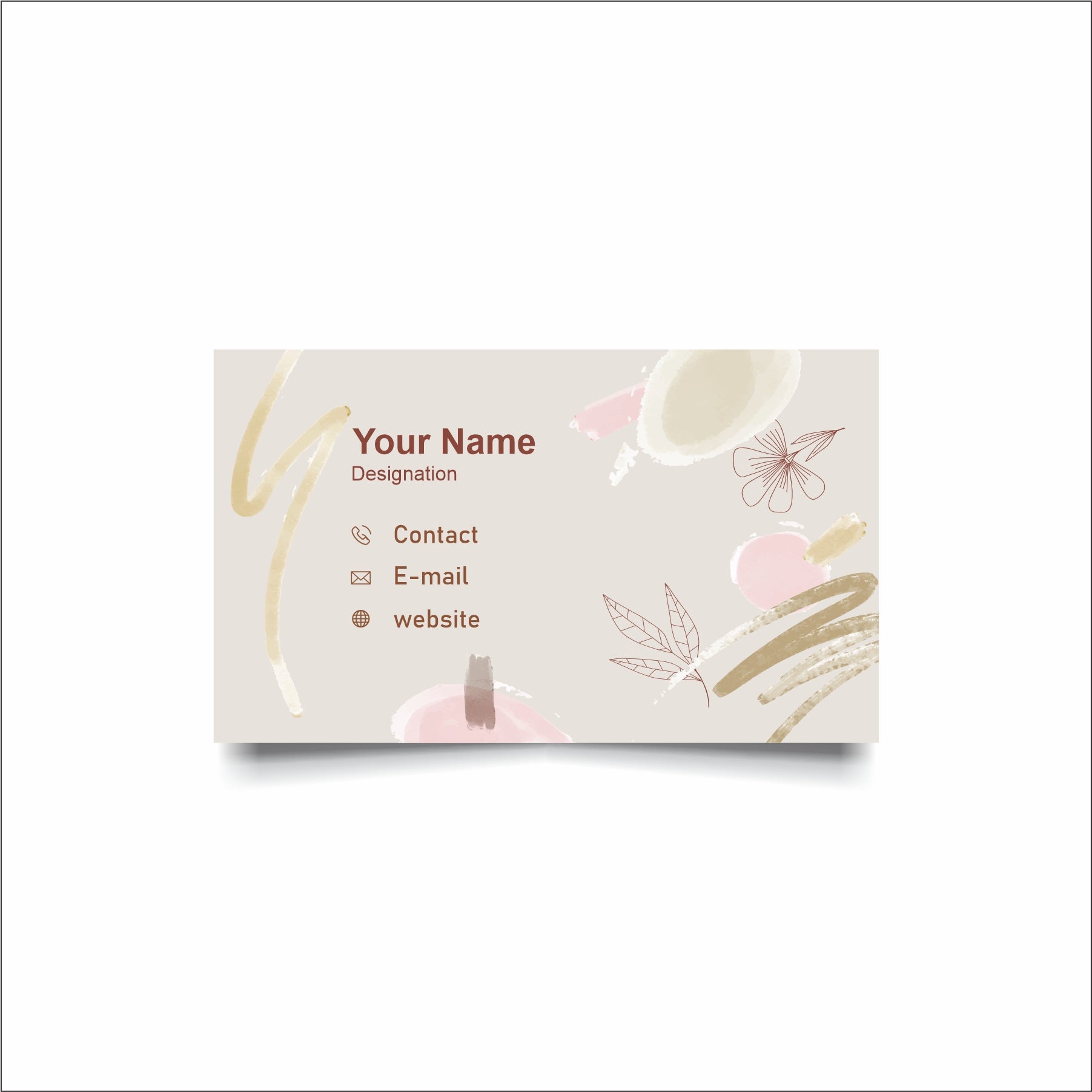 Visiting Card design 078– impressioncart