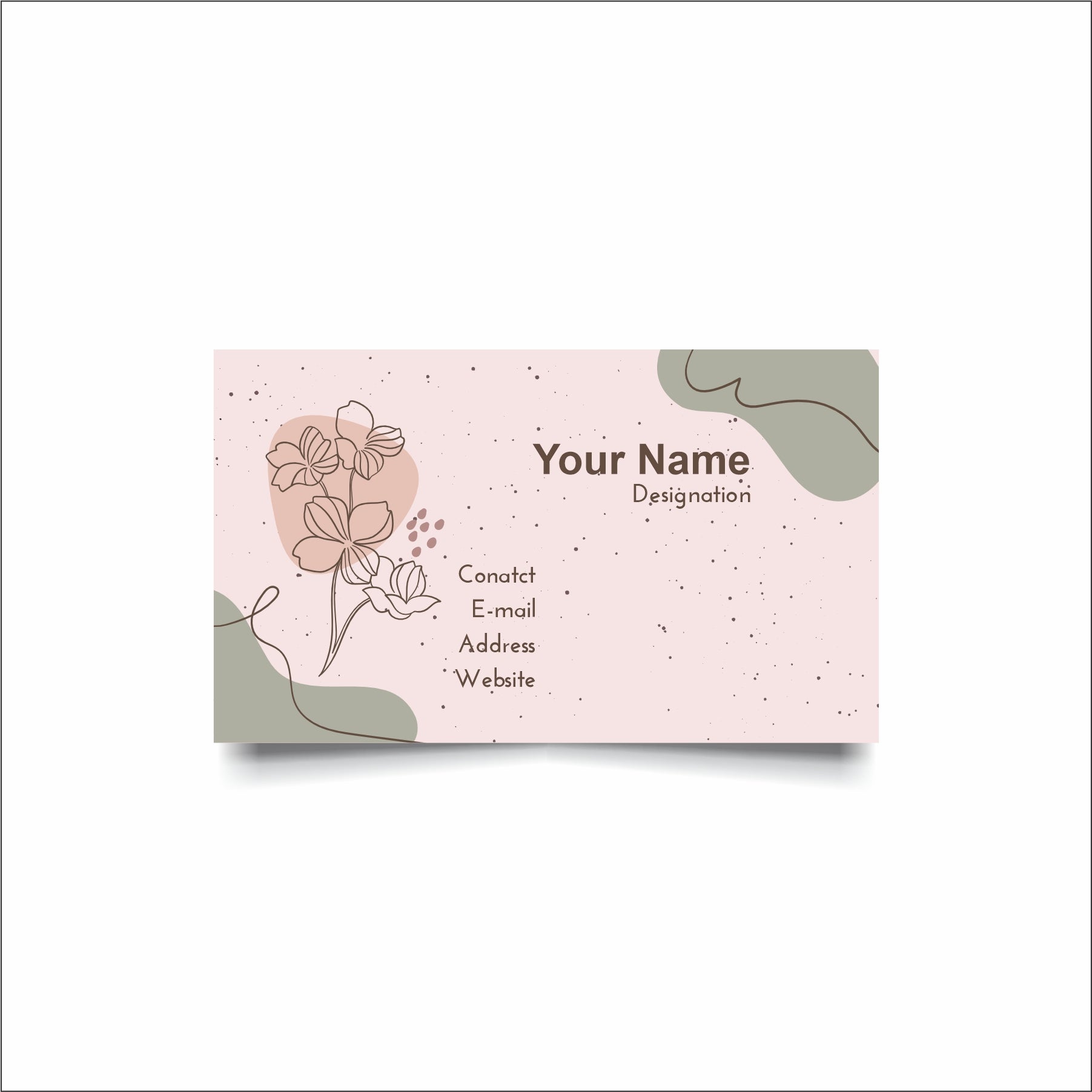 Visiting Card design 080– impressioncart