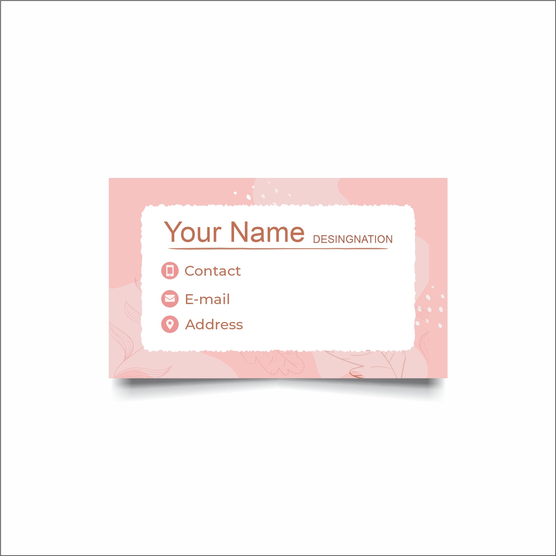 Visiting Card design 084– impressioncart