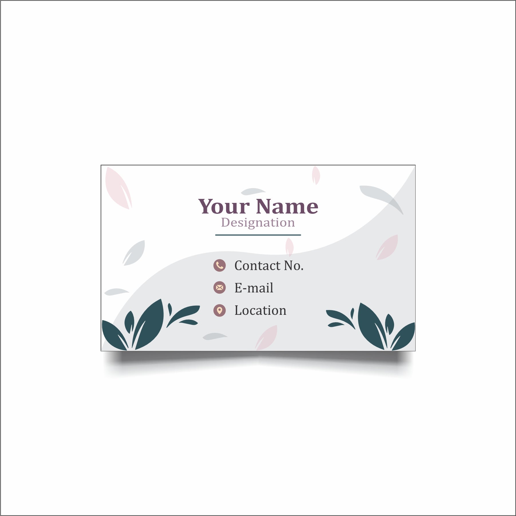 Visiting Card design 093– impressioncart
