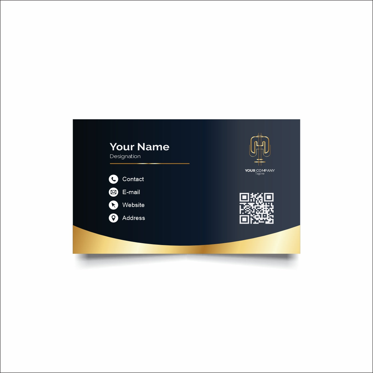 Visiting Card design 094– impressioncart