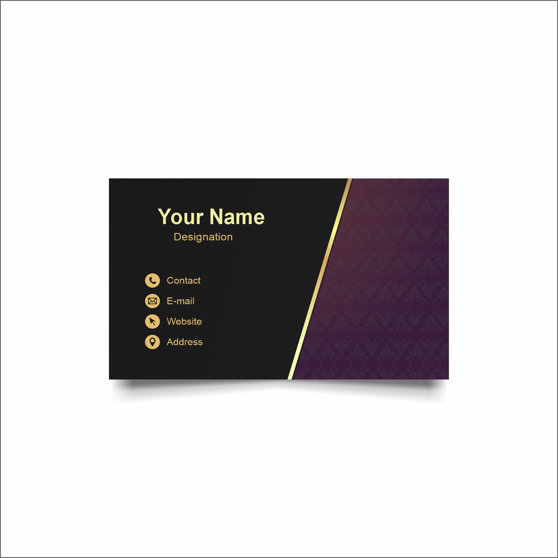 Visiting Card design 095– impressioncart