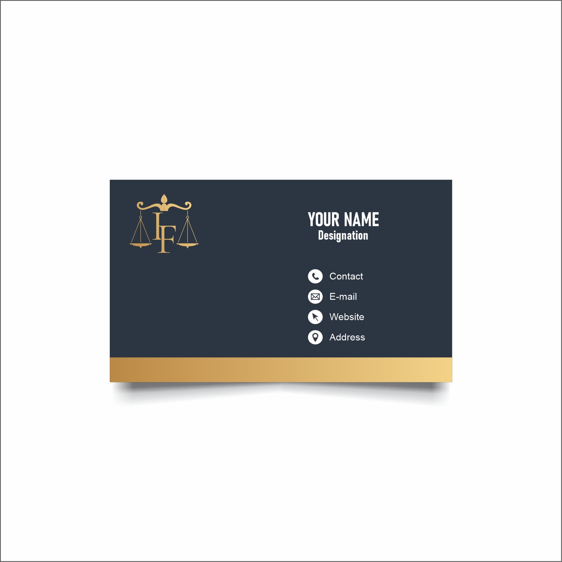 Visiting Card design 096– impressioncart