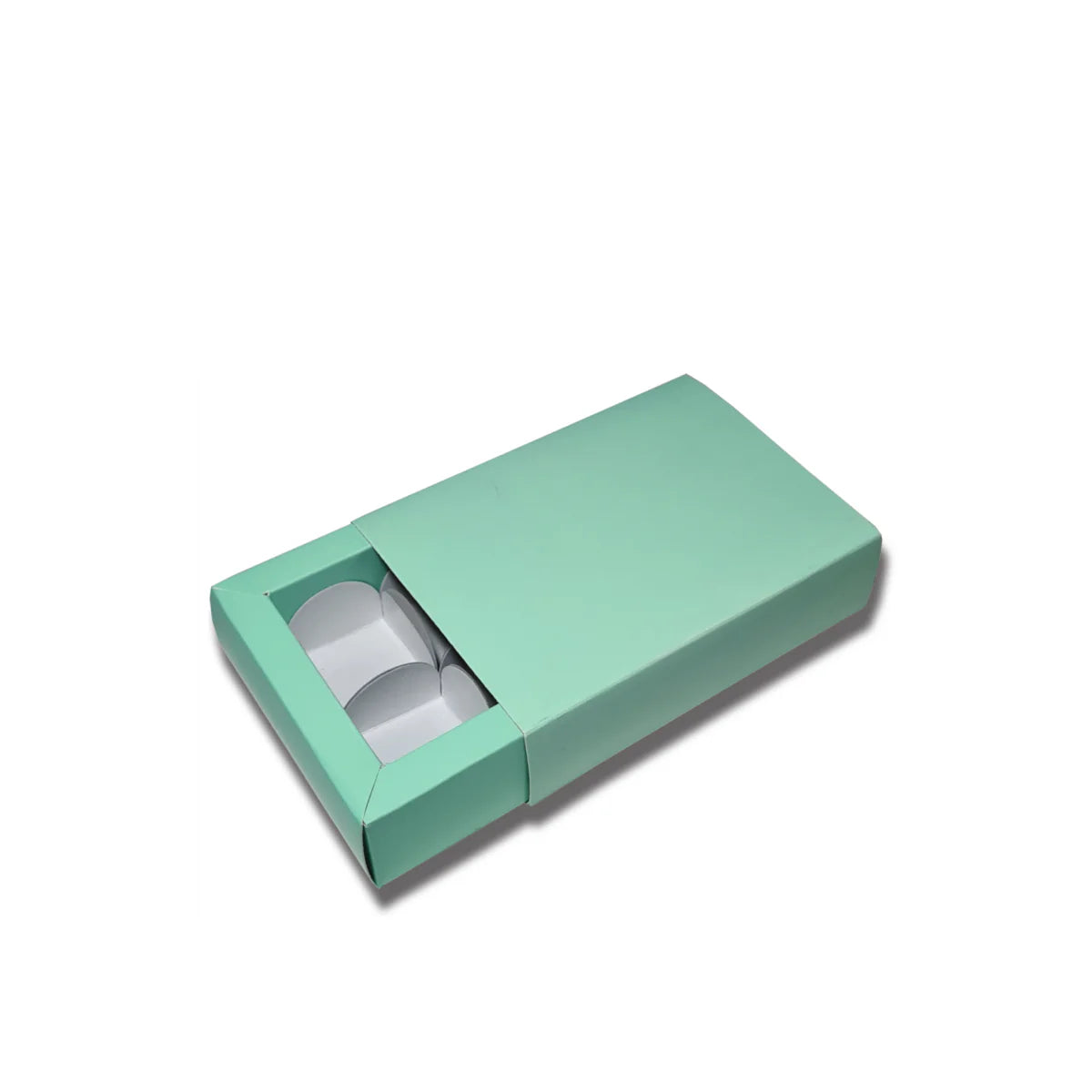 Pastel Green Chocolate Box for 6 Cavity (ID 5x3.5x1.6 inch)– impressioncart